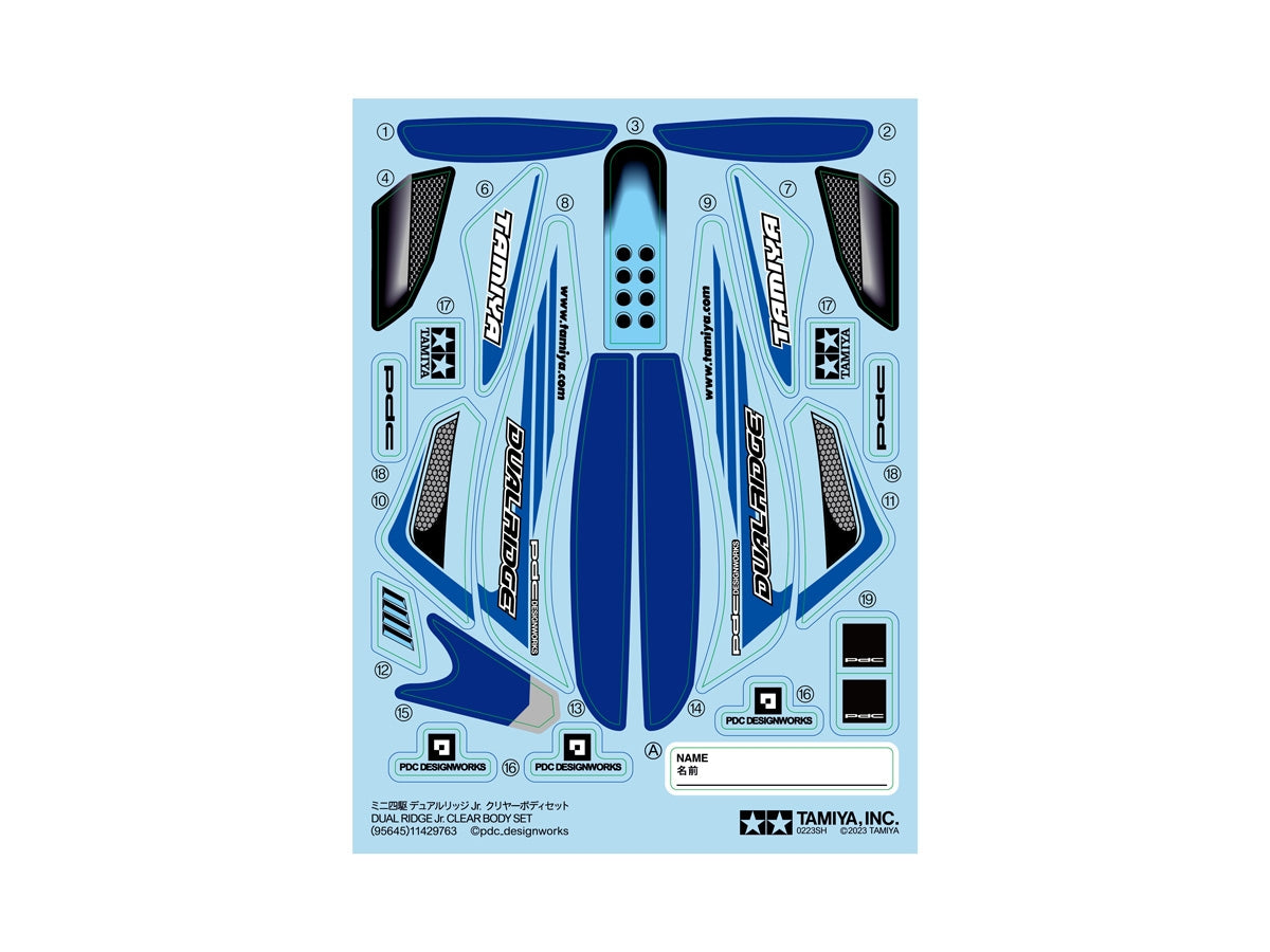Tamiya 95645 Dual Ridge Clear Body Set – Totara Hobbies Limited
