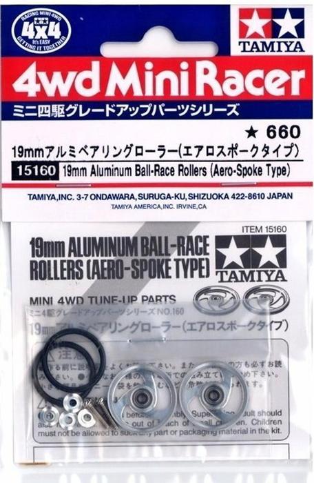 Tamiya 15160 19mm Alu.Rollers – Totara Hobbies Limited