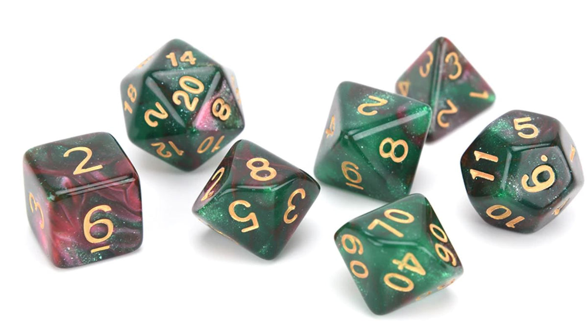 Omega Nebula Poly Dice Set – Totara Hobbies Limited
