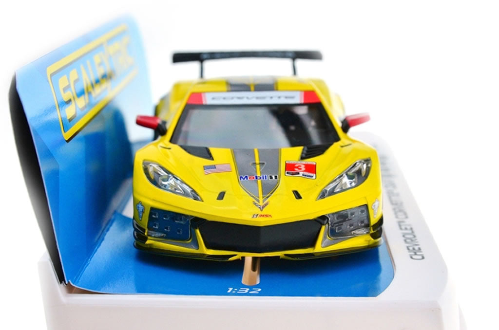 Scalextric C4246 Chevrolet Corvette C8R - Yellow – Totara Hobbies Limited